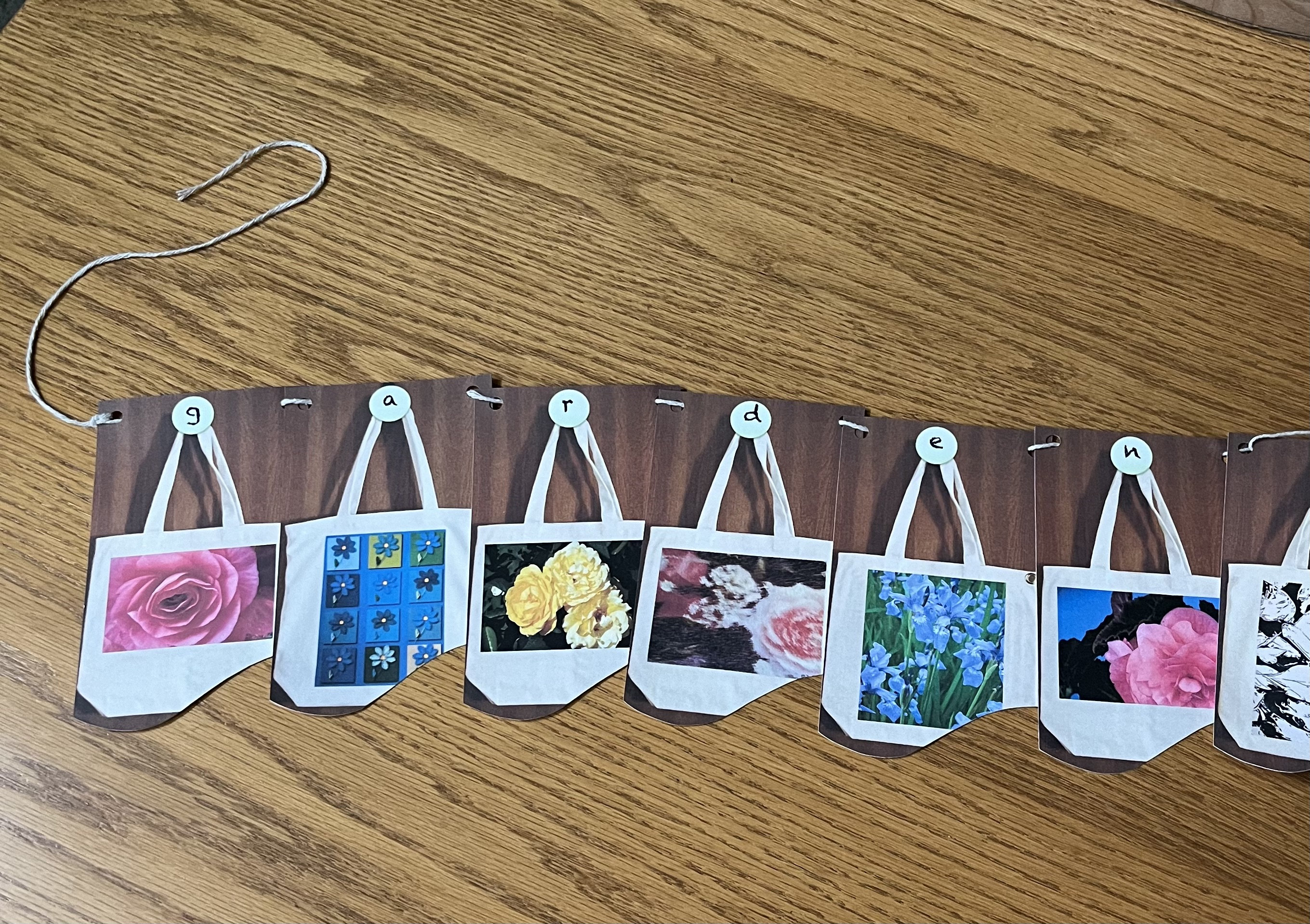 Flower Garden Party Banner Garden Flower Decorative Tote Banner garden ...