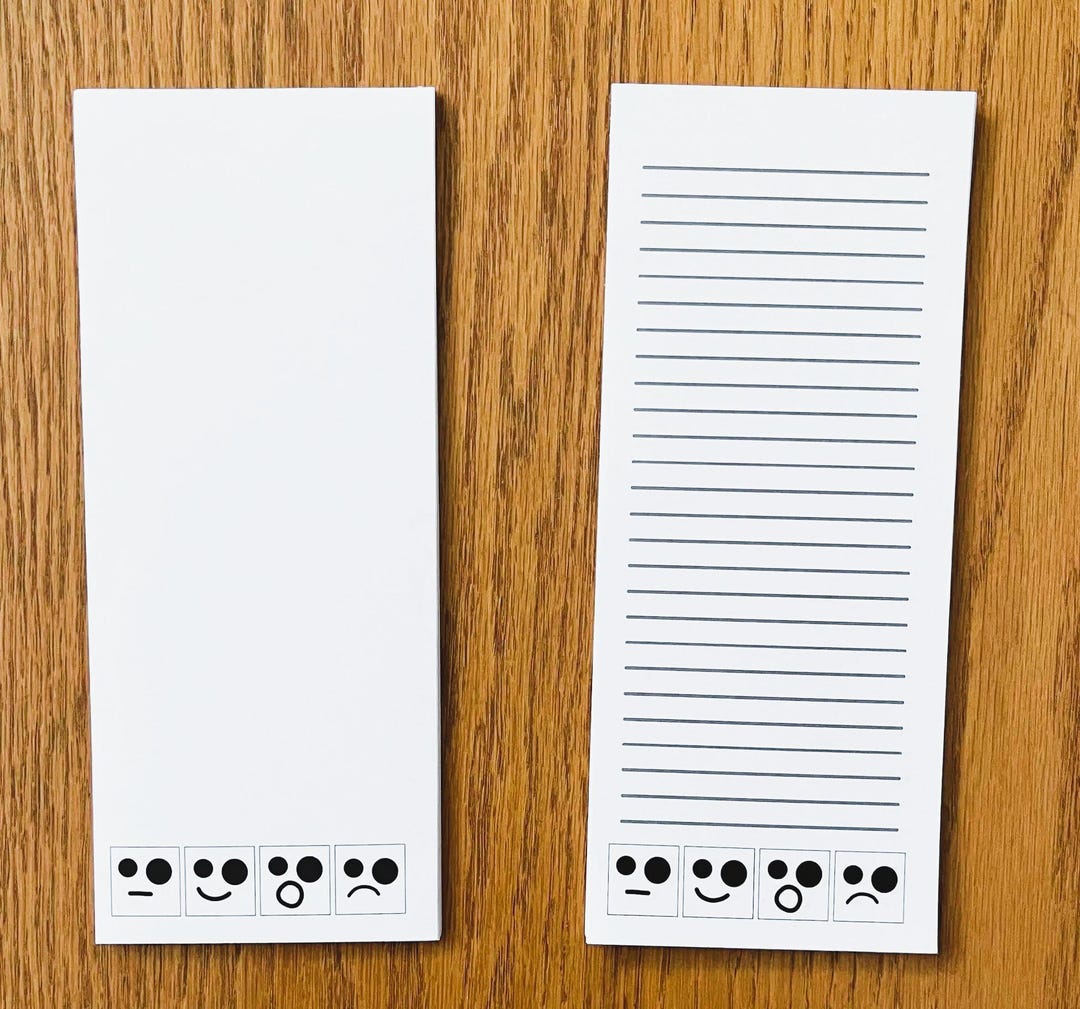 Silly Faces Notepad Silly Faces Notepad Mood Notepad Moody Silly Faces ...