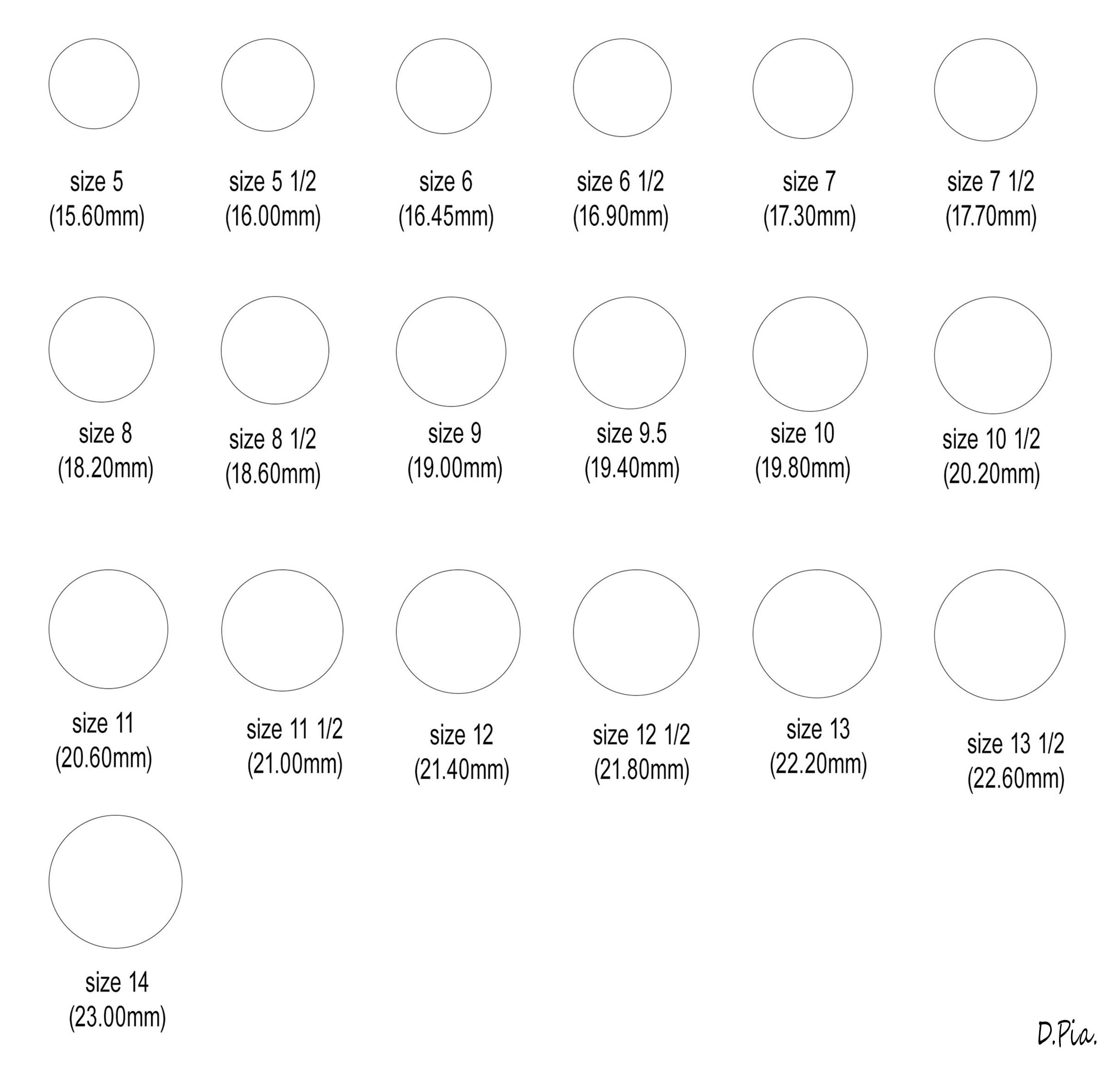 Ring Size Chart Ring Chart Download Ring Band Sizing Chart Download ...
