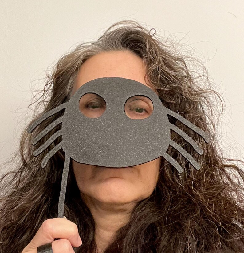 Black Spider Mask Black Spider Halloween or Party Costume Favors/gifts ...
