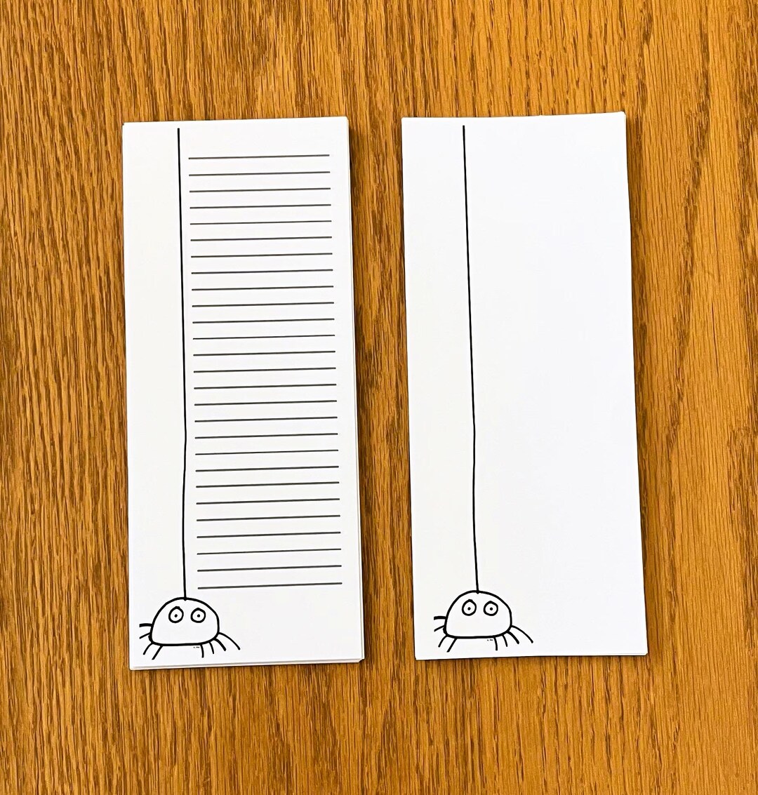 Spider Doodle Notepad: Handmade Cartoon Art - Lined or Blank - Etsy