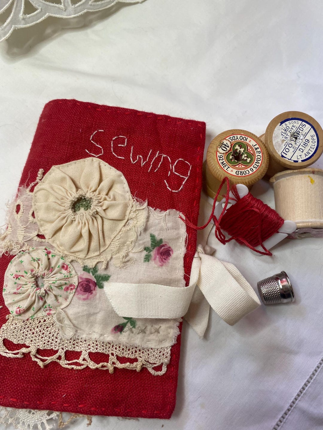 Hand Stitched Sewing and Needle Case for Sewing on Your Travels or at ...