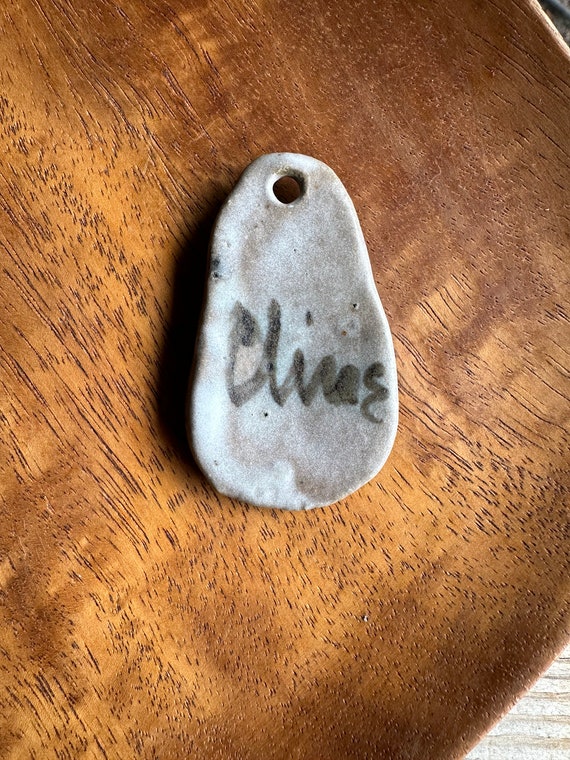 Blanche Cline Ceramic Studio Pottery Pendant - Gem Blanche Cline Ceramic Studio Pottery Pendant - Gem