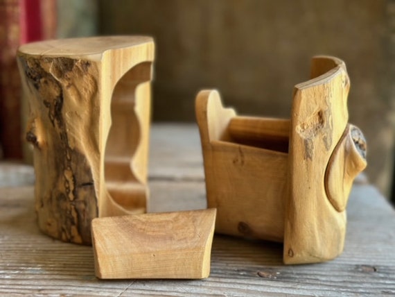 Wood Limb Box Raymond Pelton Live Edge Limb Puzzle Box - Gem