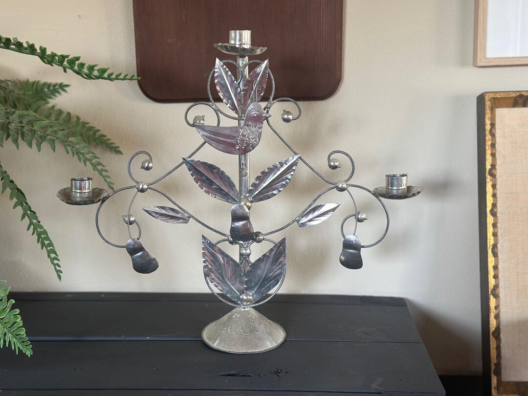 Mexican Tree of Life Candelabra | Partridge in a Pear Tree | Folk Art ...