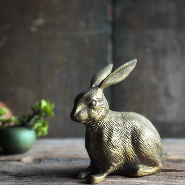 Brass Rabbit - Etsy