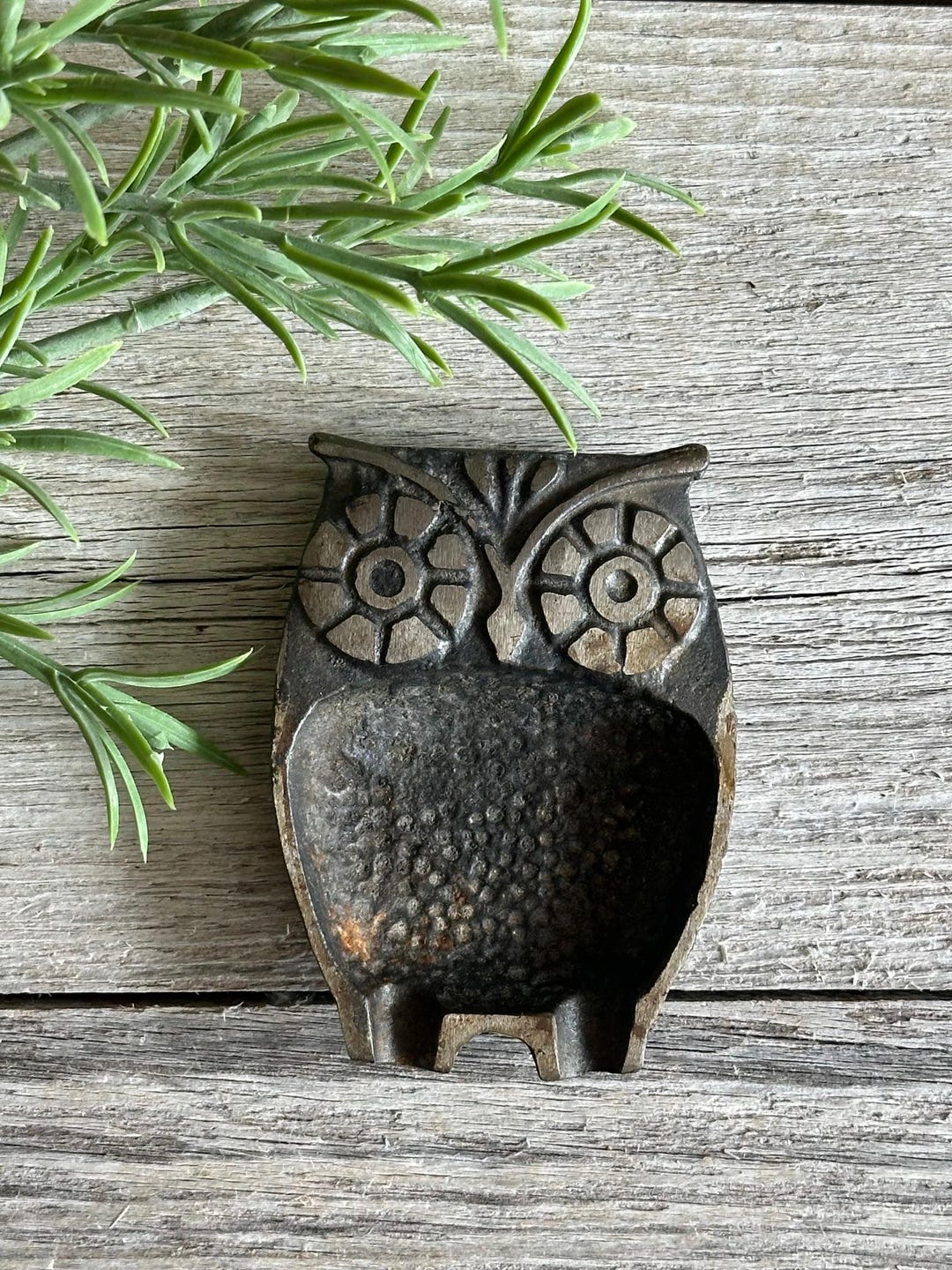 Cast Iron Owl Ash Tray | Vintage Metal Owl | MCM Bird Tray | Mid ...