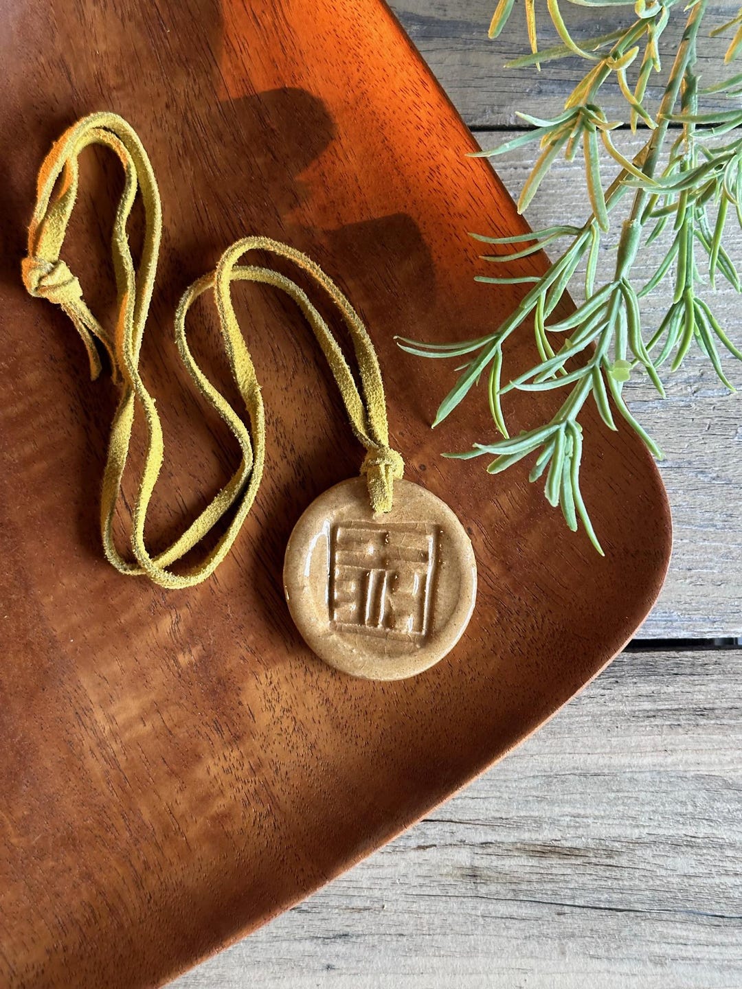 Ceramic Pendant Necklace | Studio Pottery | Modernist Design | MCM ...