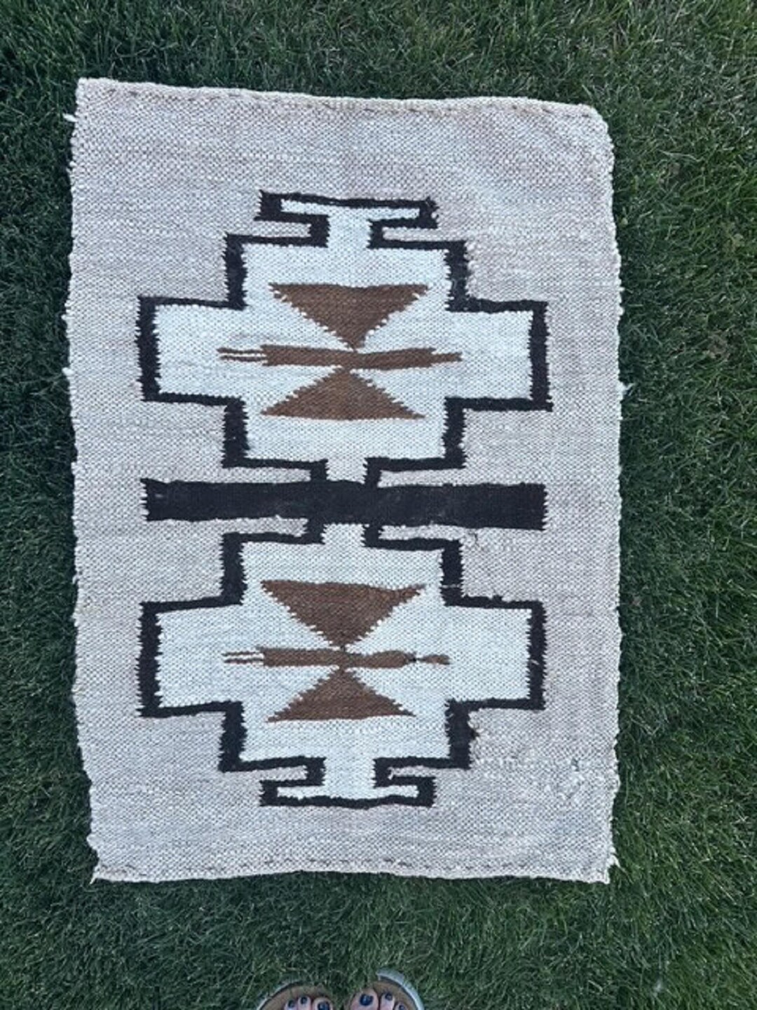 Small Navajo Weaving | Native American Rug | Handmade | Hand Woven ...