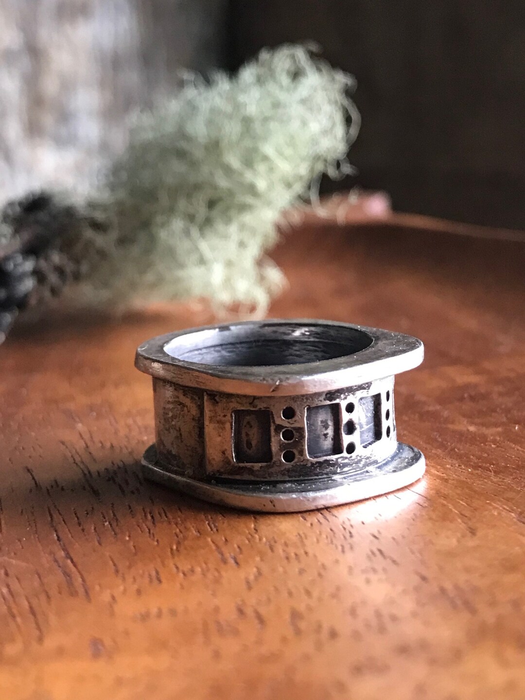 Vintage Brutalist MCM Sterling Silver Ring Sz. 8.5 - Etsy