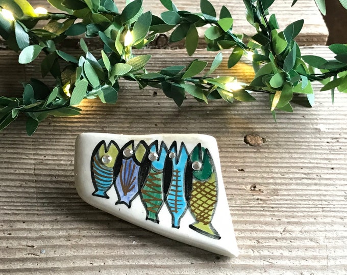 Vintage Danish Modern Ceramic Fish Design Brooch Pin - Etsy