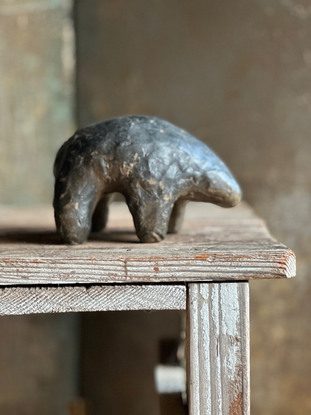 Primitive Abstract Bear Sculpture Handmade, Vintage, MCM, Mid Century ...