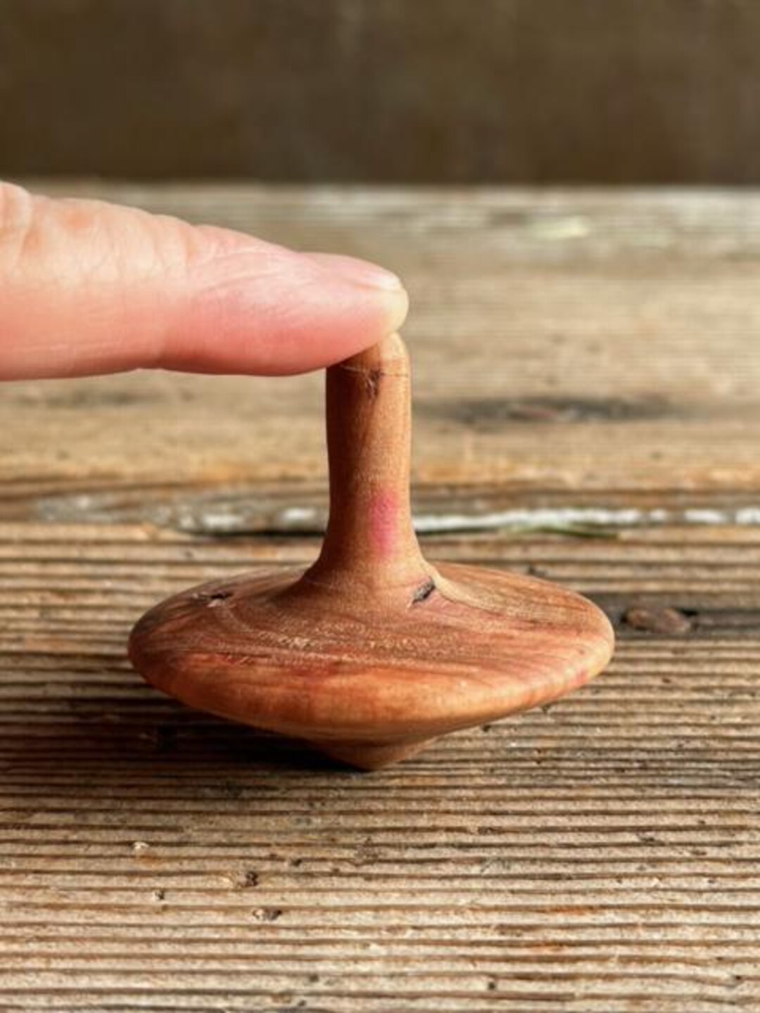 Handmade Spinning Top Toy | Wood Top | Hand Hewn Wood Spinner Toy - Etsy