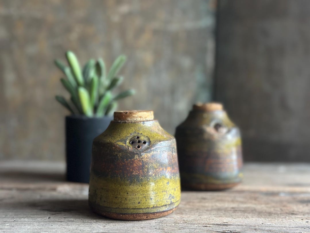 Ellen Currans Studio Pottery Salt & Pepper Shakers | Oregon Pottery ...