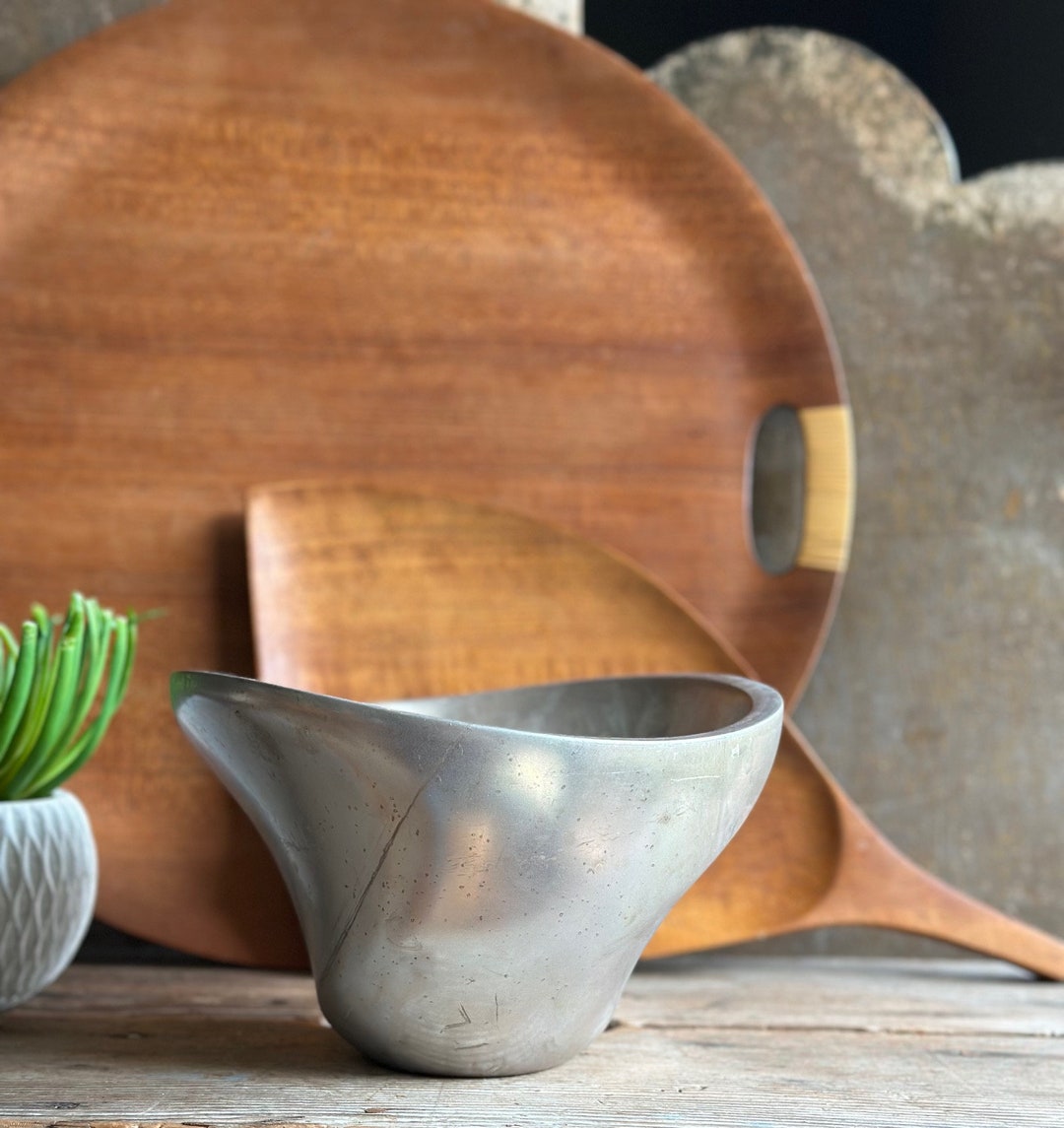 Vintage Modernist Nambe Bowl 728 Fred Bould - Etsy