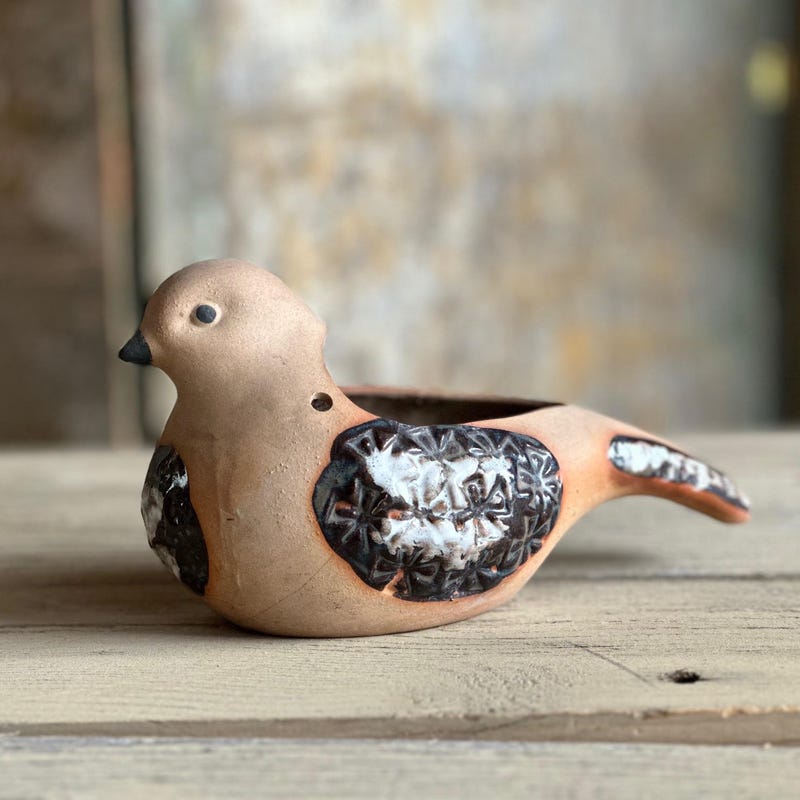 Ceramic Bird Planters - Etsy