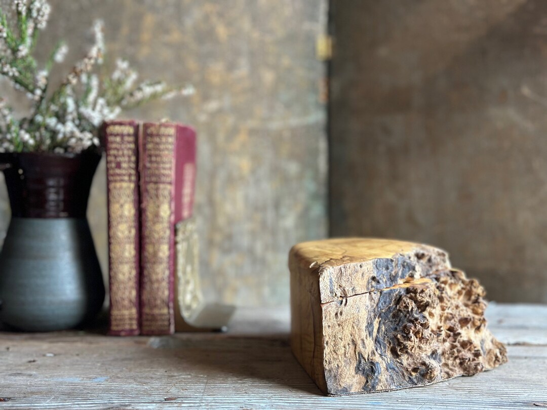 Vintage Burled Wood Live Edge Box - Etsy