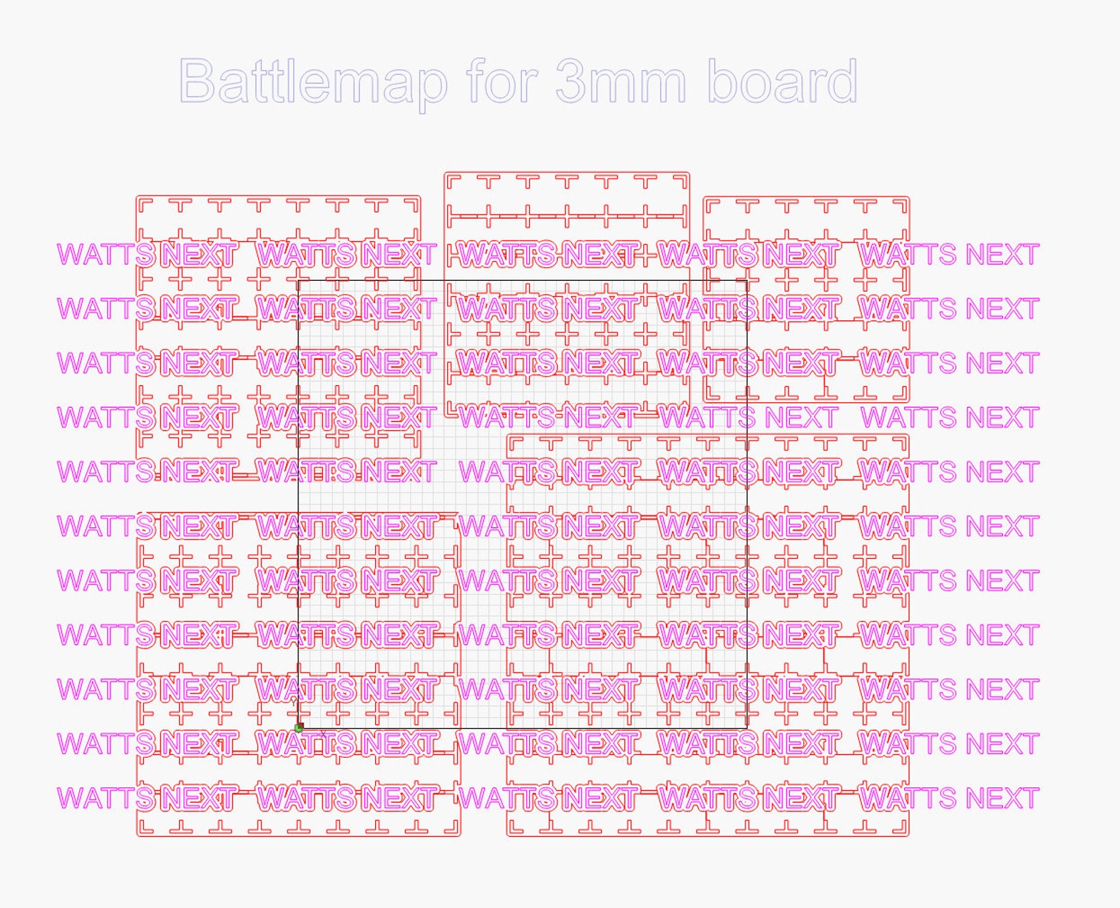 Grid Map for Tabletop RPG, Battle Map for Dungeons & Dragons, 3mm and ...