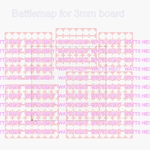 Grid Map for Tabletop RPG, Battle Map for Dungeons & Dragons, 3mm and ...