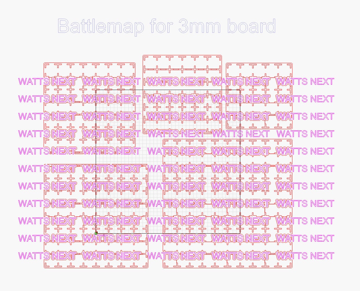 Grid Map for Tabletop RPG, Battle Map for Dungeons & Dragons, 3mm and ...