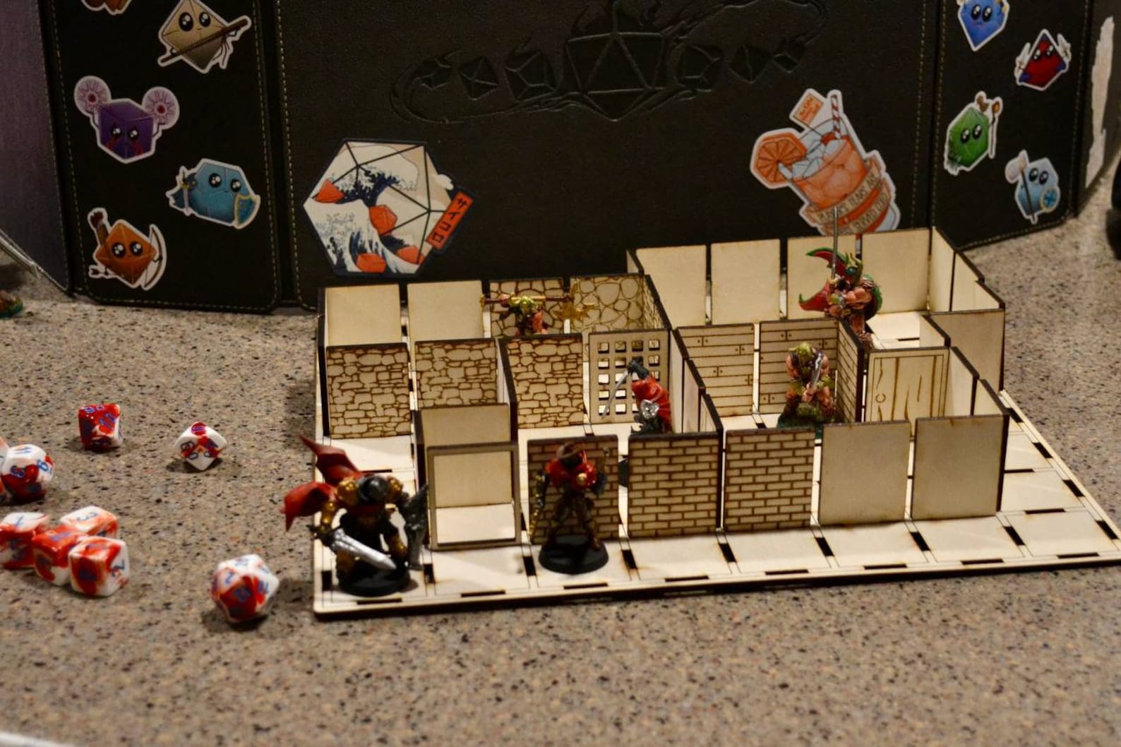 Grid Map for Tabletop RPG, Battle Map for Dungeons & Dragons, 3mm and ...