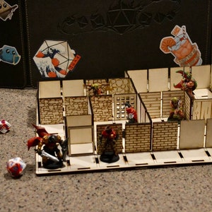 Grid Map for Tabletop RPG, Battle Map for Dungeons & Dragons, 3mm and ...