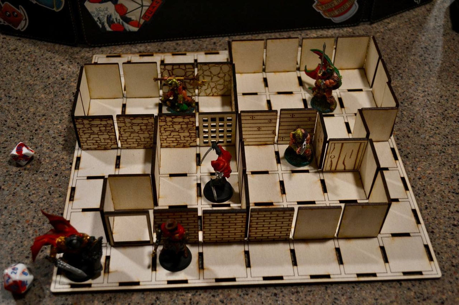 Grid Map for Tabletop RPG, Battle Map for Dungeons & Dragons, 3mm and ...