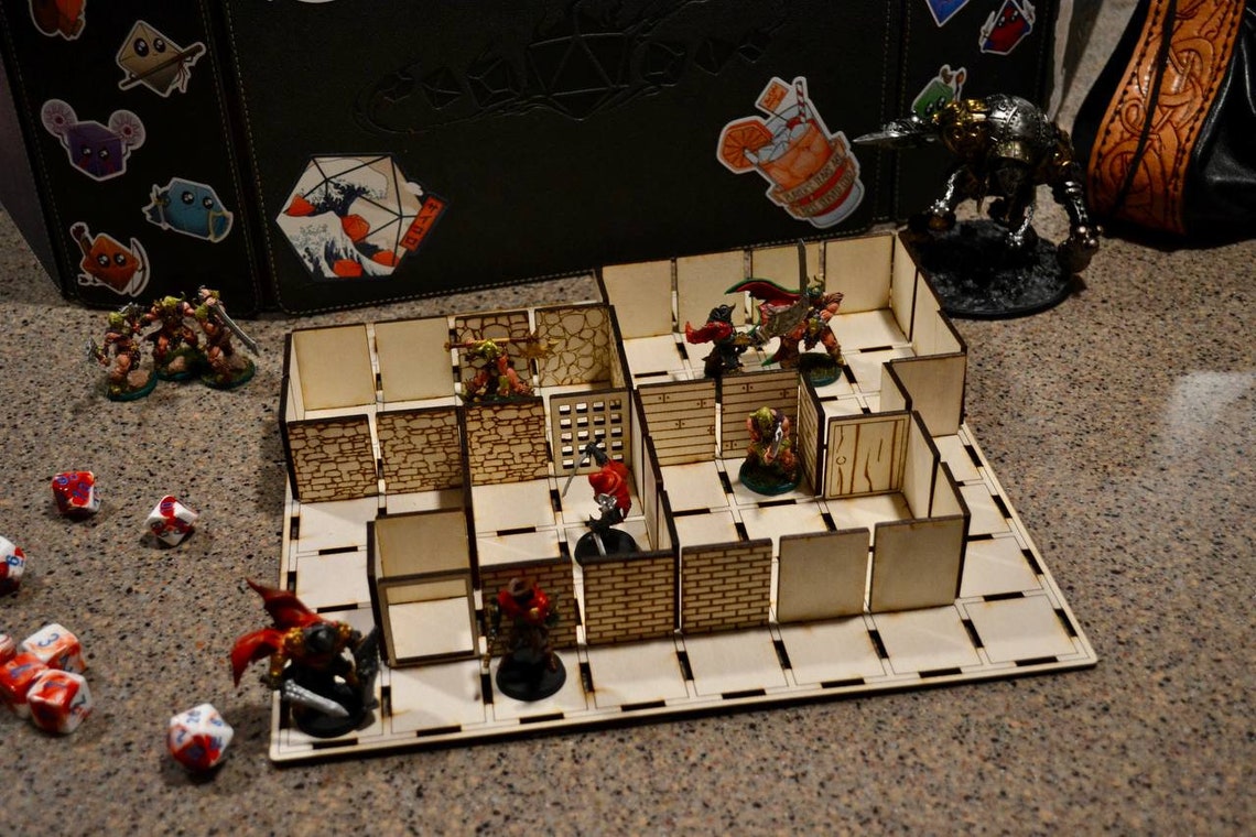 Mapa de cuadrícula para juegos de rol de mesa, mapa de batalla para ...