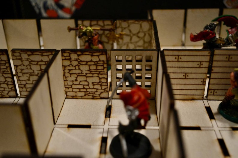 Grid Map for Tabletop RPG, Battle Map for Dungeons & Dragons, 3mm and ...