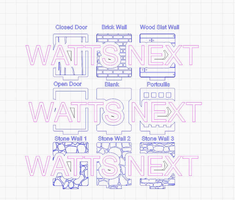 Grid Map for Tabletop RPG, Battle Map for Dungeons & Dragons, 3mm and ...