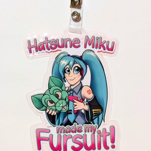Hatsune Miku Made My Fursuit Badge - Etsy