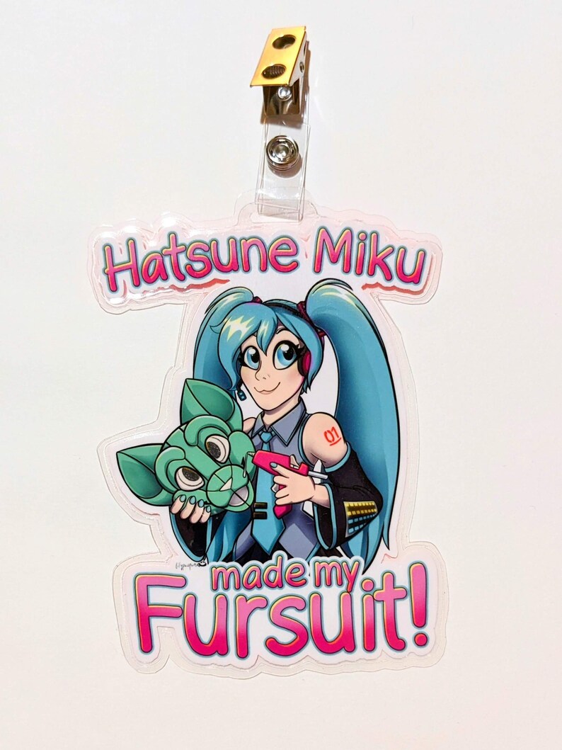 Hatsune Miku Made My Fursuit Badge - Etsy Australia