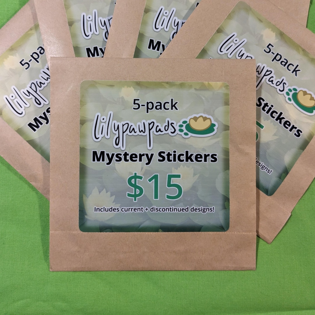 Mystery Sticker 5-pack - Etsy