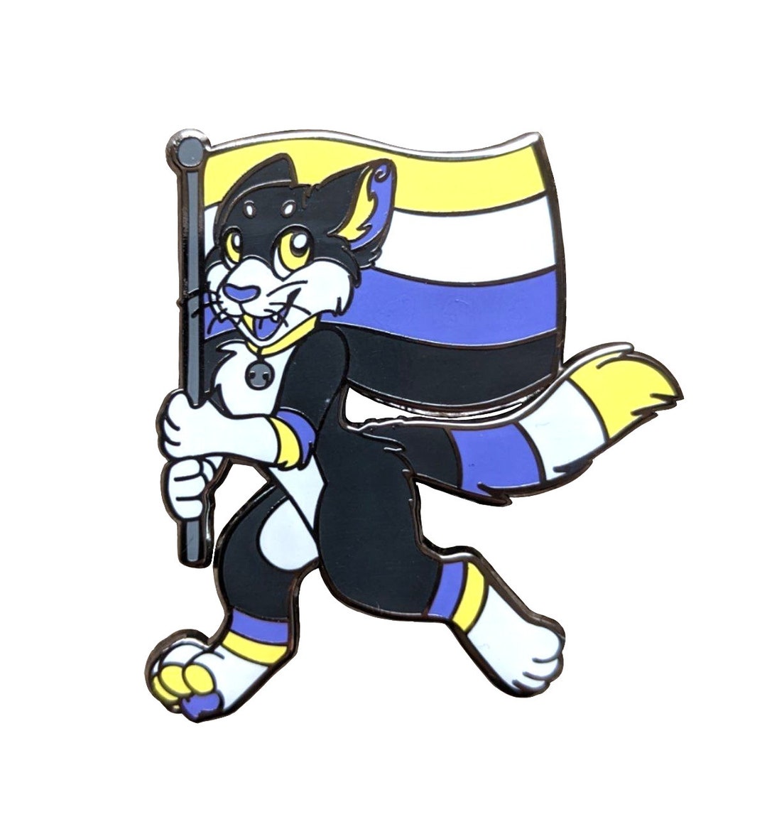Nyan-binary Pride Pin - Etsy