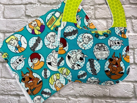 Scooby Doo Burp Cloth and Bib Set - Etsy