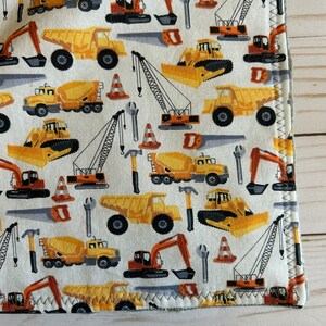 Construction Bib and Burp Cloth Set - Etsy