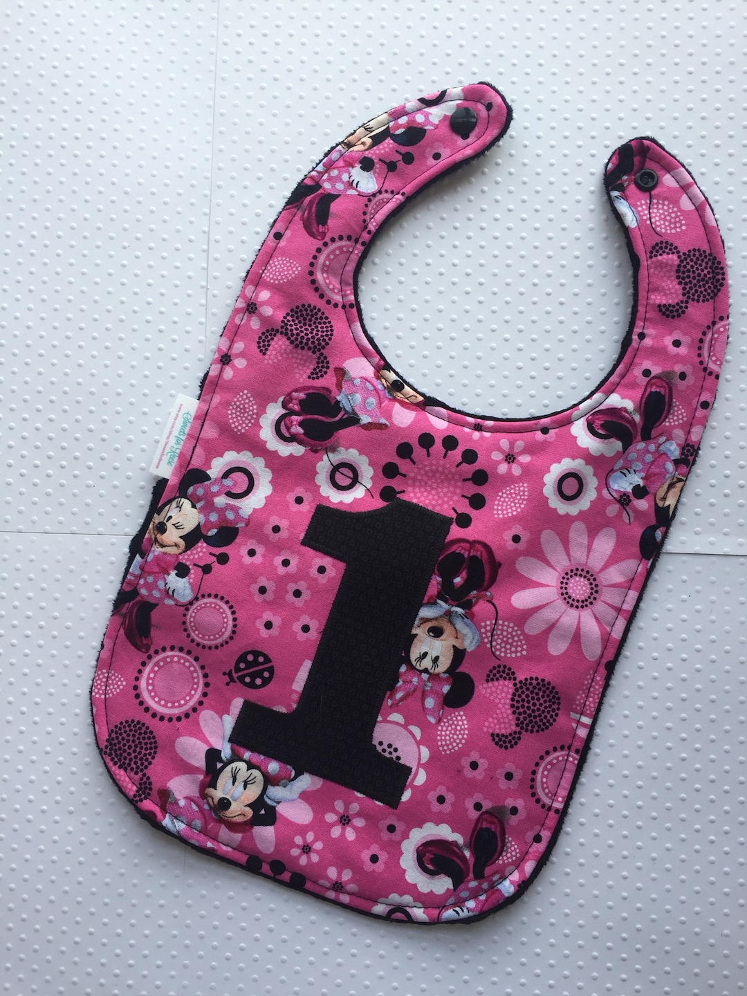 Minnie Mouse First Birthday Bib - Etsy