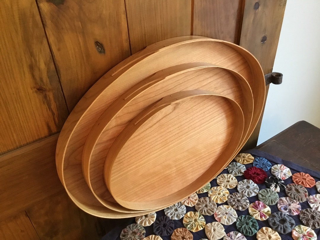 Set of Three Cherry Shaker Serving Trays - Etsy