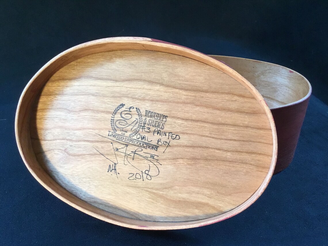 Handcrafted Reproduction Painted Shaker Box 3 - Etsy