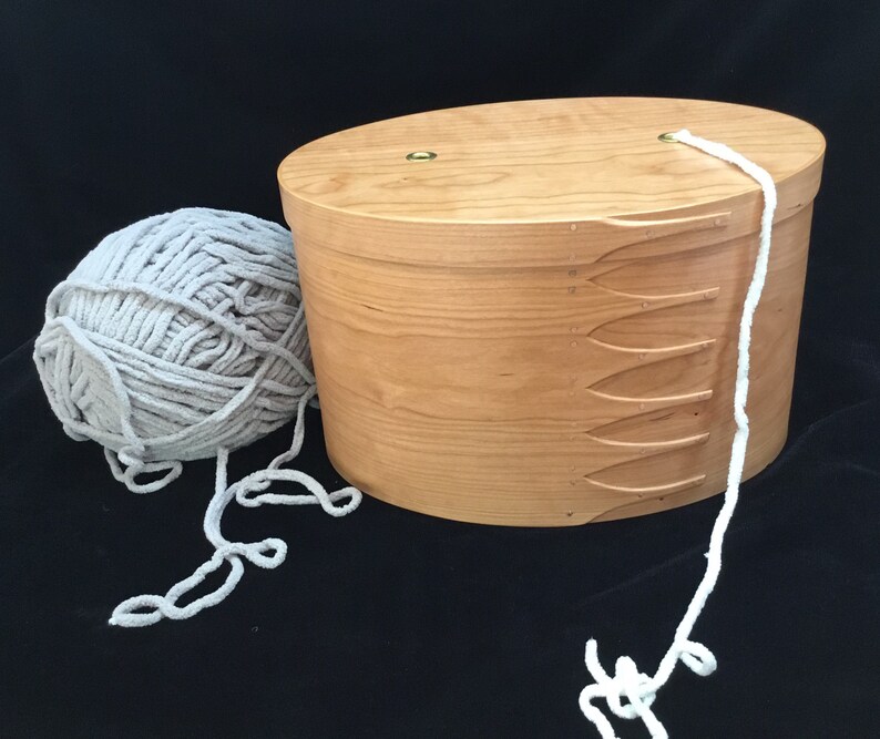 Handcrafted Shaker Inspired Cherry Yarn Box Extra Large 8 | Etsy