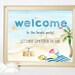 PRINTABLE Beach Party Welcome Sign (8 X 10), Ocean Party Birthday ...