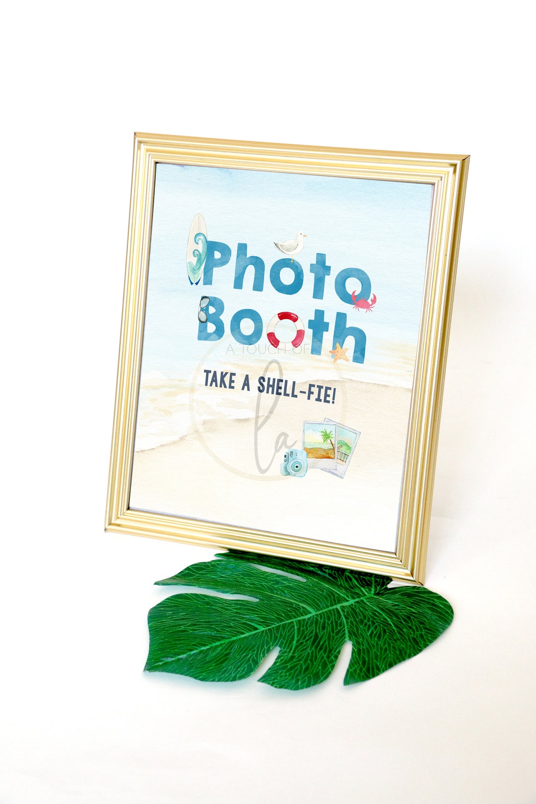 PRINTABLE Beach Birthday Party Photo Booth Sign ( 8 X 10), Beach Party ...