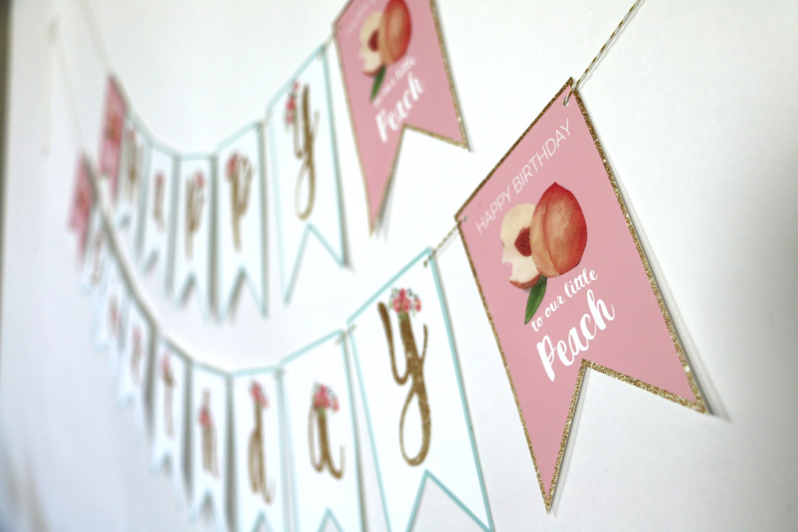 PRINTABLE Peach Party Supplies Peach Birthday Decorations - Etsy