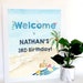 EDITABLE PRINTABLE Beach Party Welcome Sign 16 X 20, Beach Birthday ...