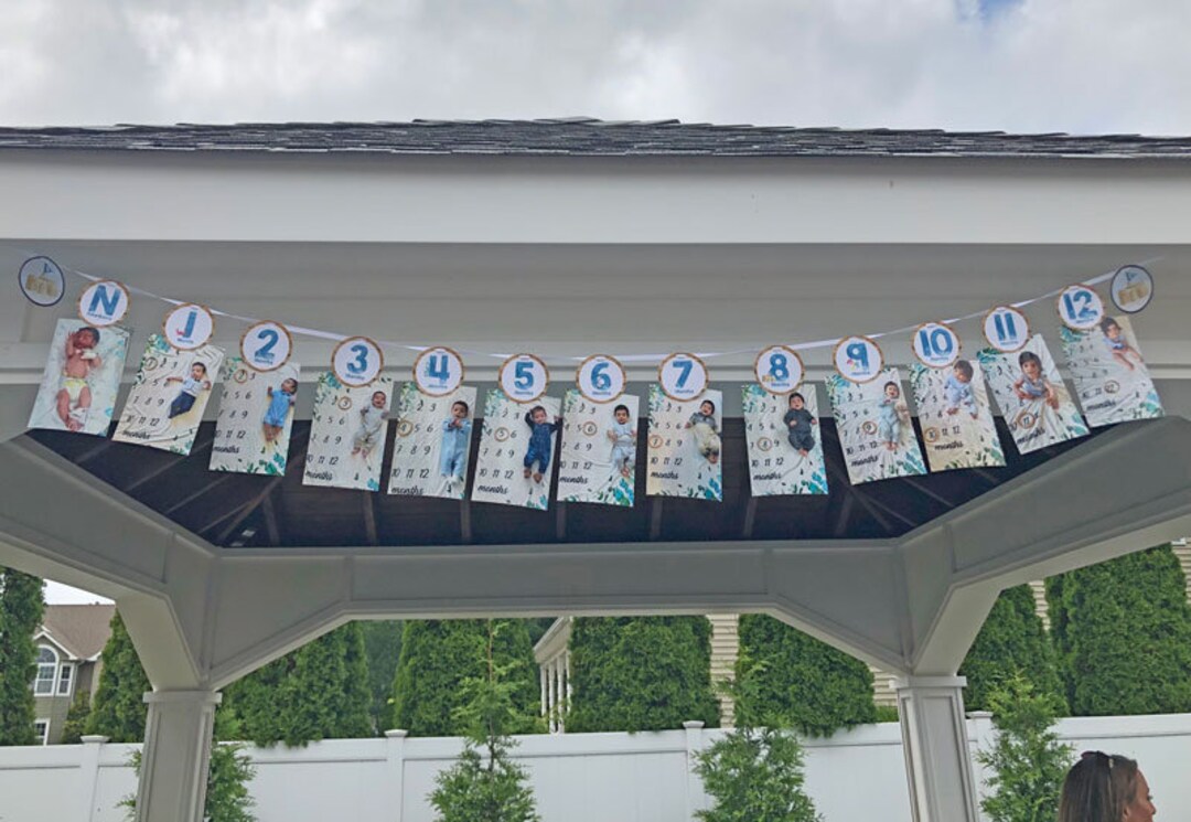 PRINTABLE Beach Party 1st Birthday Photo Banner, Beach Theme First ...