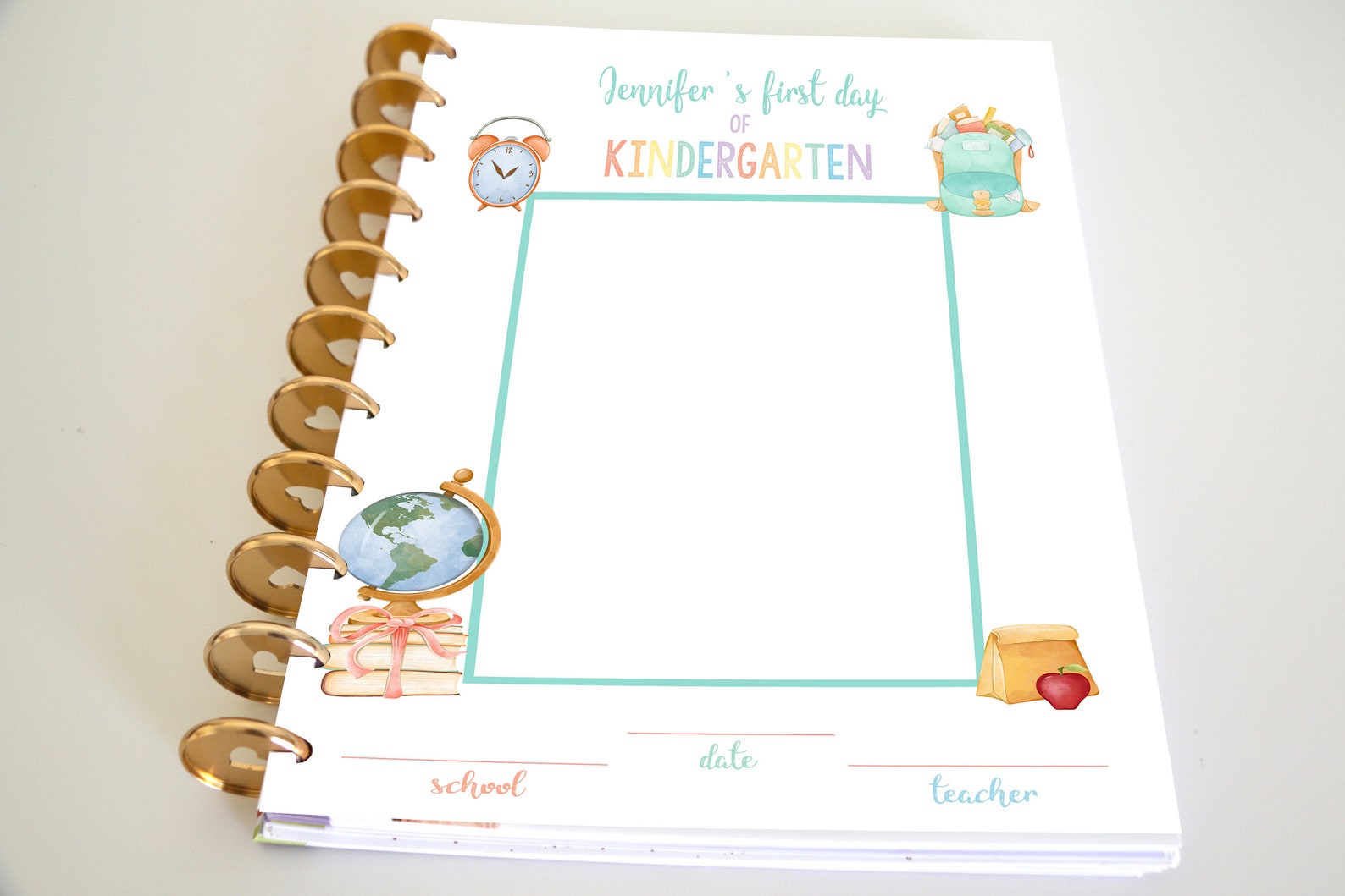 EDITABLE PRINTABLE Kindergarten Memory Pages School Days, School Memory ...