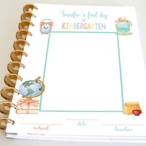 EDITABLE PRINTABLE Kindergarten Memory Pages School Days, School Memory ...
