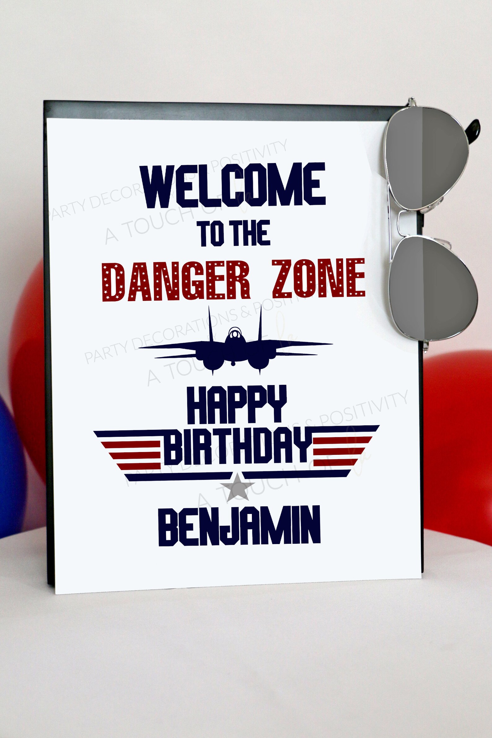 EDITABLE PRINTABLE Top Gun Welcome Sign 8 x 10 Top Gun | Etsy