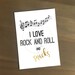 PRINTABLE Gold i Love Rock and Roll and Snacks Sign 8 X 10 , Music ...