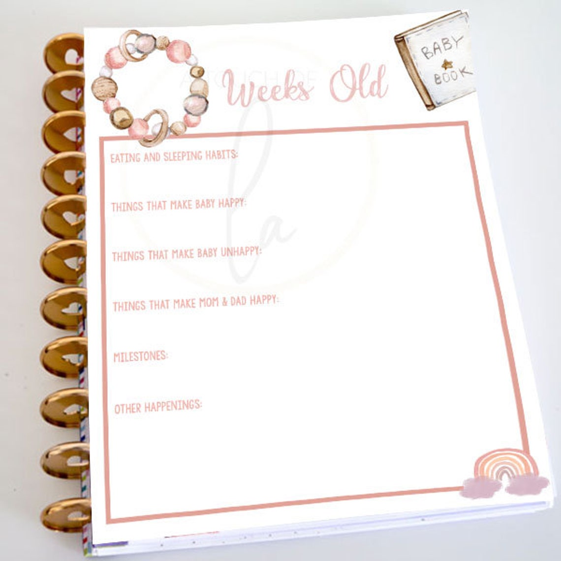 EDITABLE PRINTABLE Baby Book Pages for Girls, Girl's Baby Book Pages ...